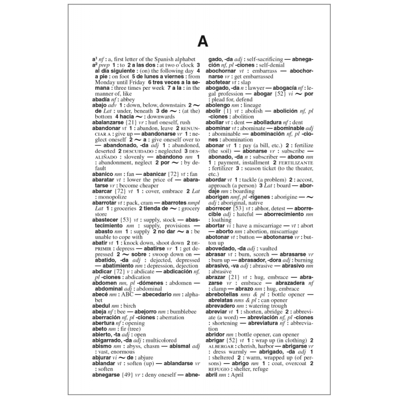 Webster's Spanish-English Dictionary for Students