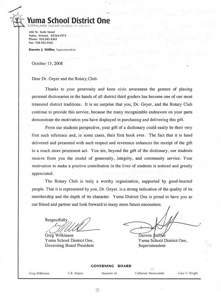 The Dictionary Project Honoring Dr. Richard Geyer’s Legacy, donated ...